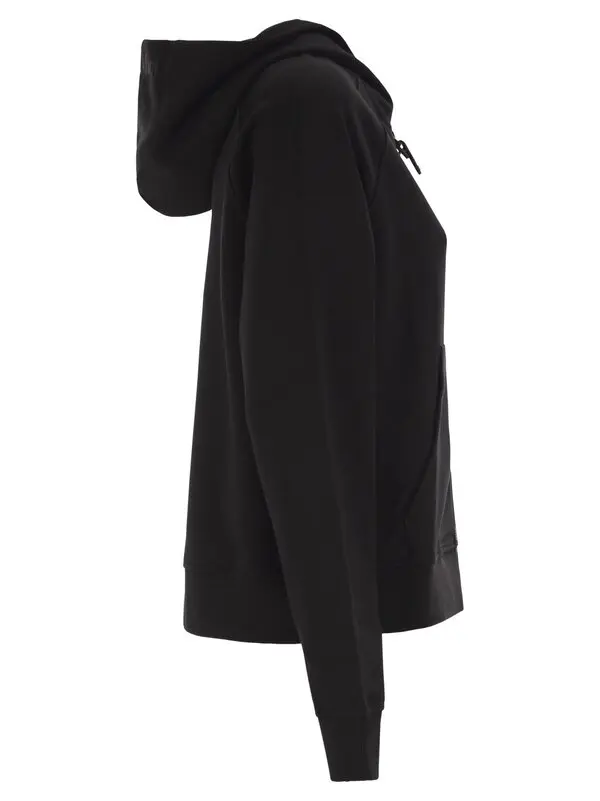 Max Mara Zip-up Hooded Jersey Sweatshirt