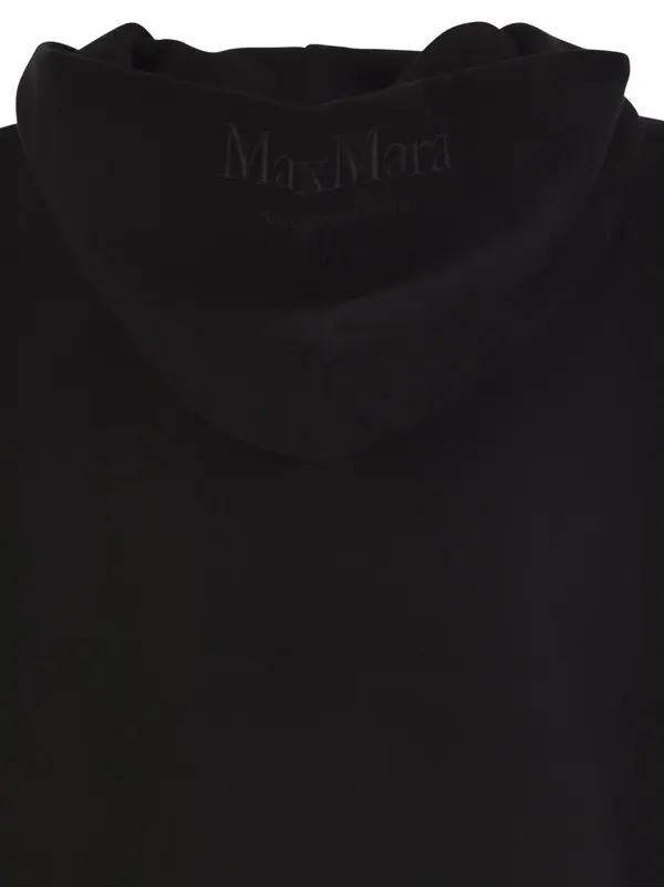 Max Mara Zip-up Hooded Jersey Sweatshirt
