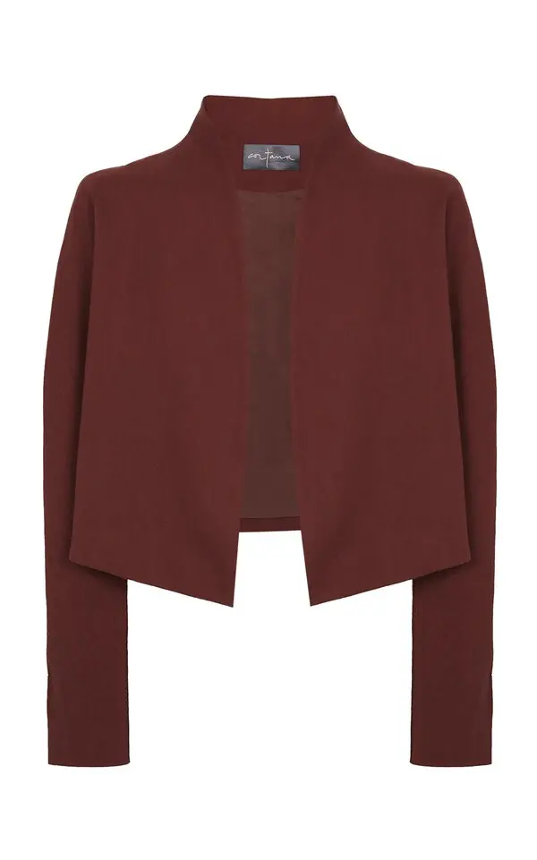 CORTANA Rodeo Linen-wool Jacket - Red