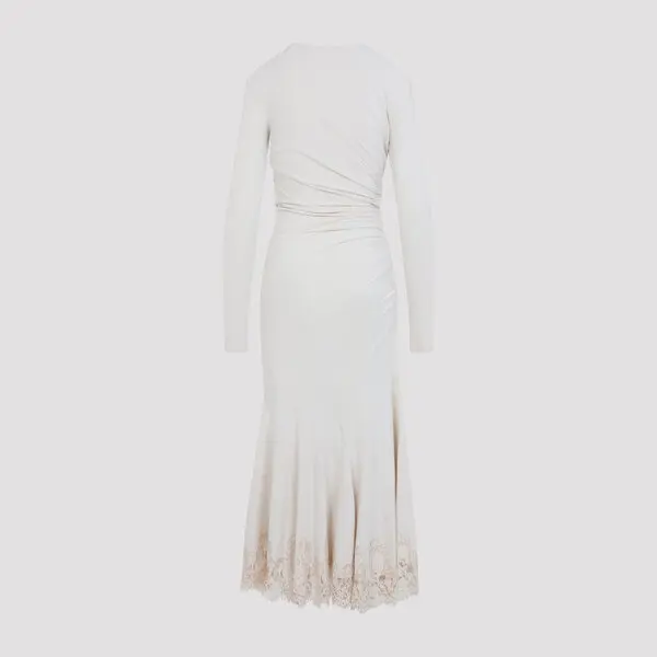 Alberta Ferretti Velvet Midi Dress