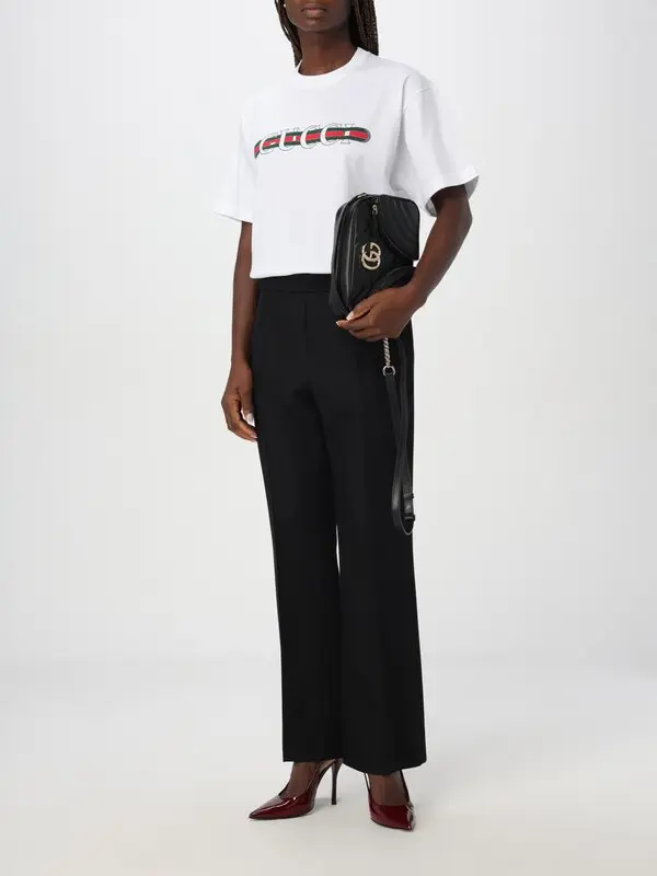 Gucci Cotton T-shirt With Graphic Logo