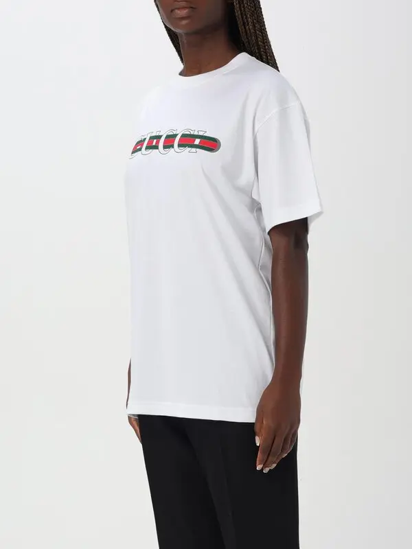 Gucci Cotton T-shirt With Graphic Logo