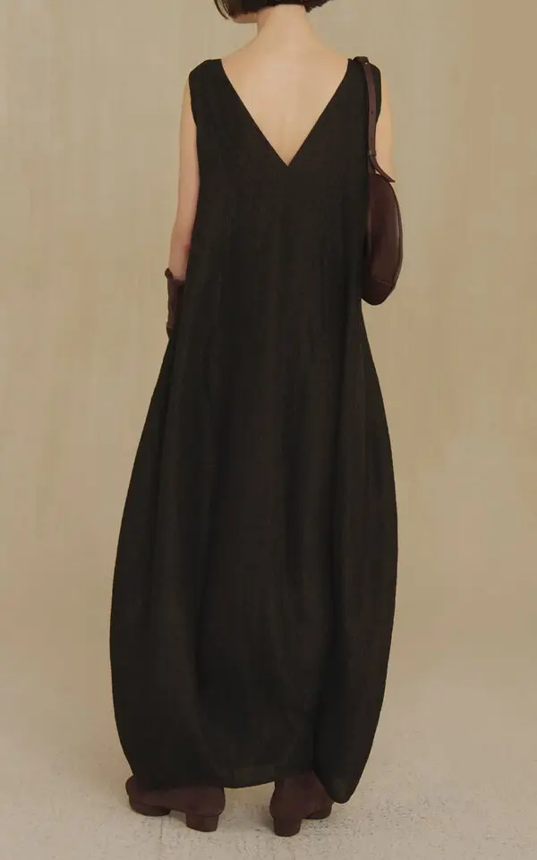 CORTANA Anhelo Silk Chiffon Maxi Dress