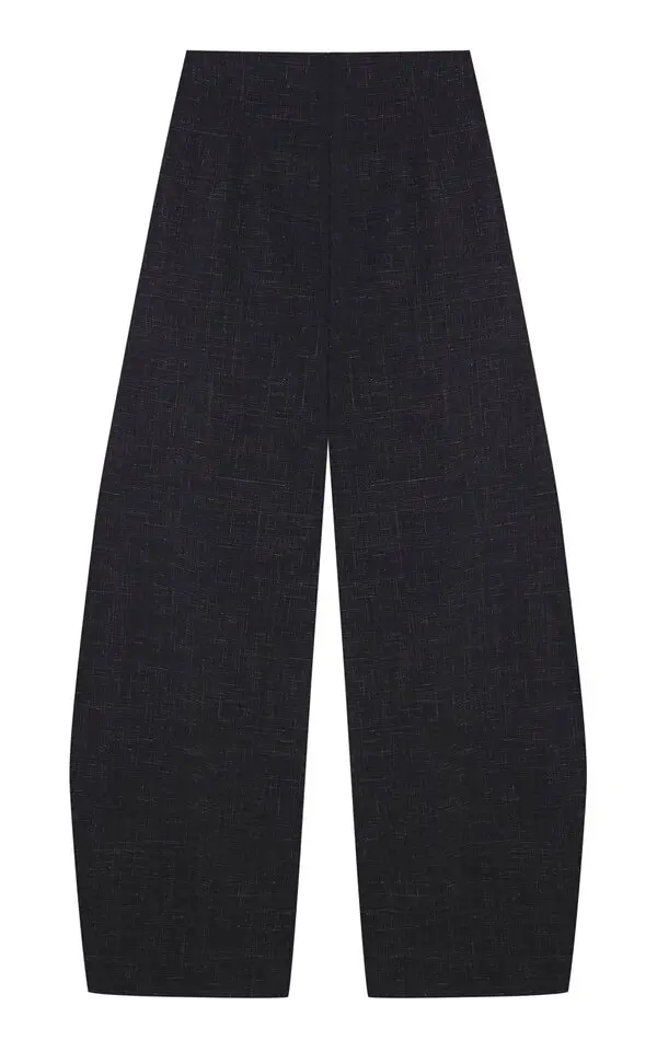CORTANA Tiempo Wool-silk Wide Leg Pants