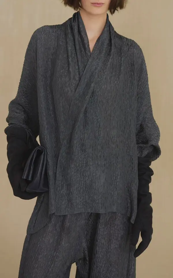 CORTANA Anhelo Silk Chiffon Jacket
