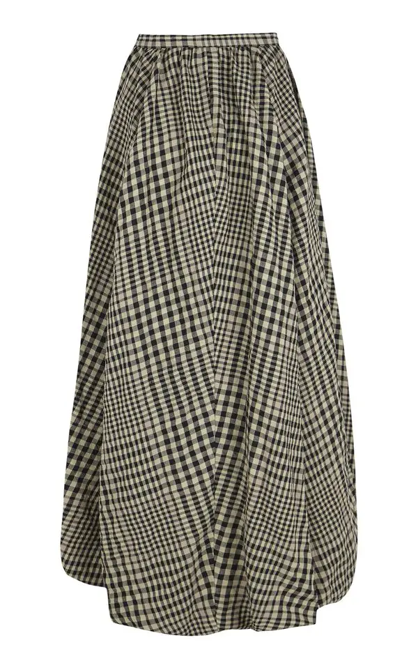 CORTANA Pausa Linen-wool Maxi Skirt