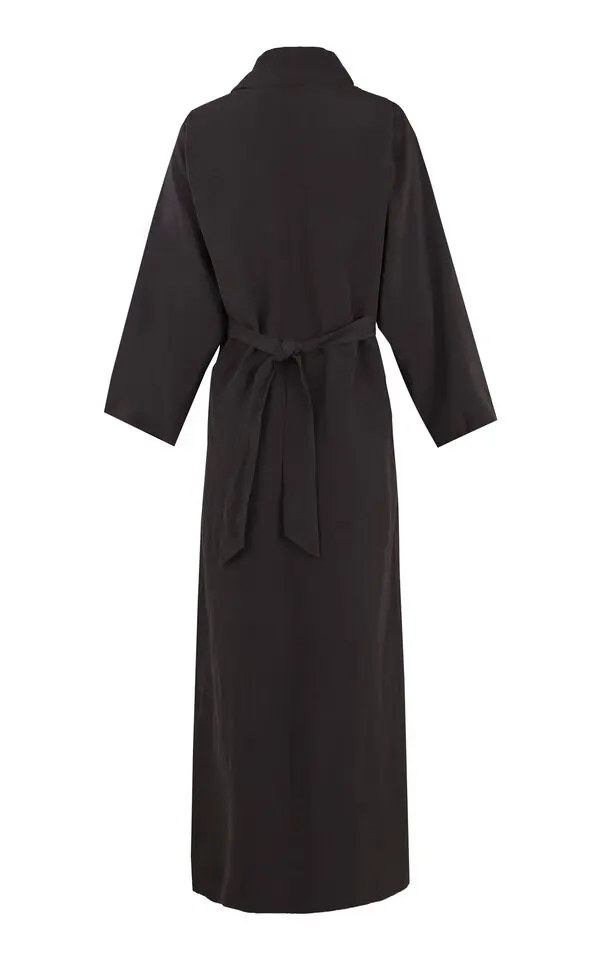 CORTANA Sofia Linen-silk Maxi Dress