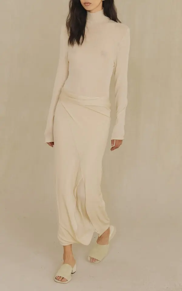 CORTANA Tiva Cotton-silk Maxi Dress