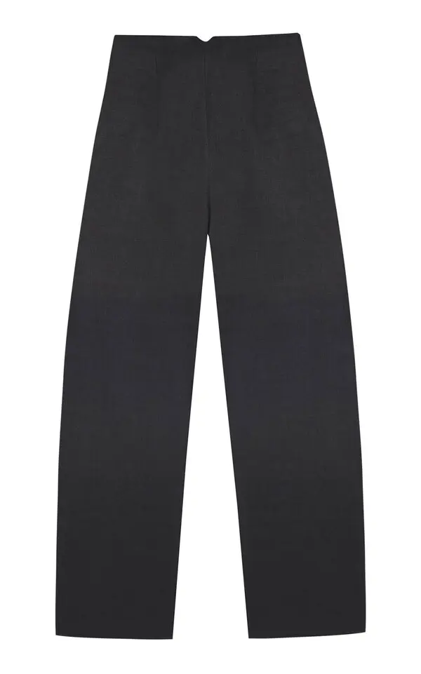 CORTANA Kyo Linen-wool Straight Leg Pants