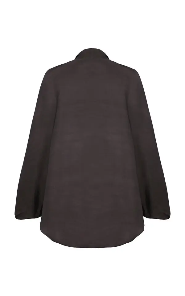 CORTANA Opalo Satin Jacket - Brown