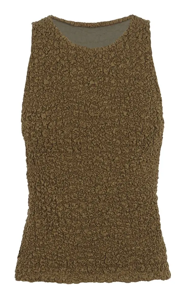 CORTANA Sabine Cotton-silk Top - Brown
