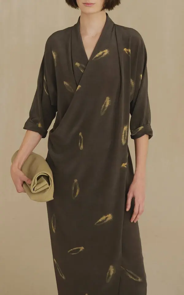 CORTANA Thea Silk Maxi Dress