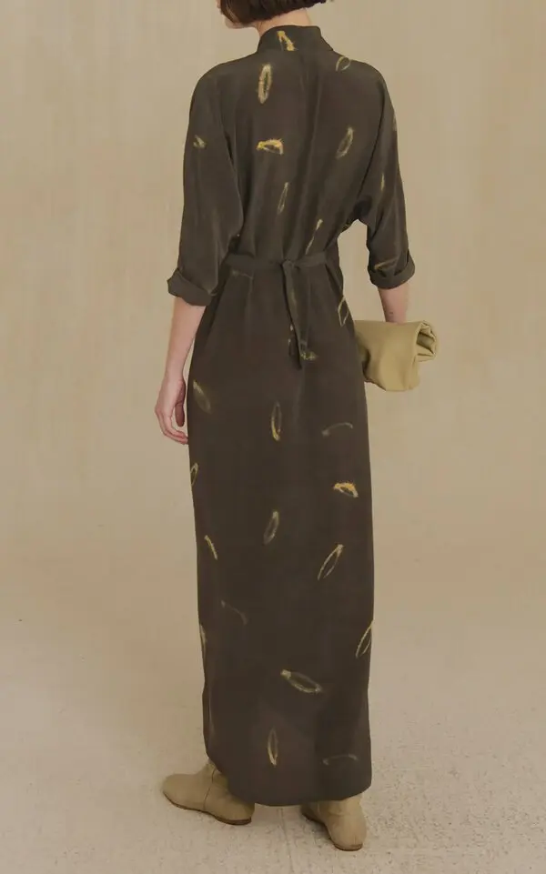 CORTANA Thea Silk Maxi Dress
