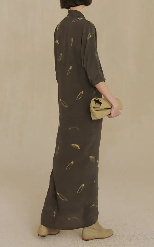 CORTANA Thea Silk Maxi Dress