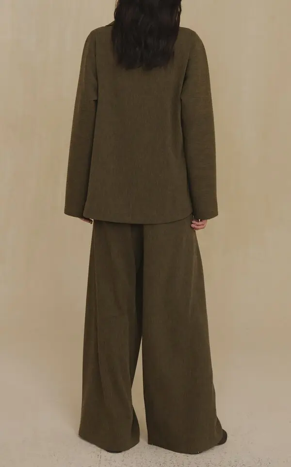 CORTANA Camino Wool-cashmere Wide Leg Pants