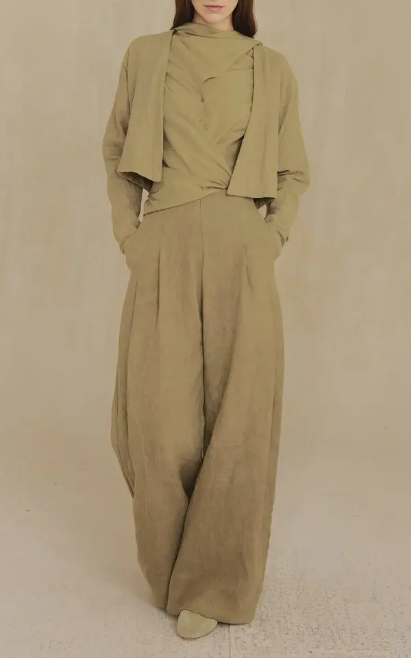 CORTANA Ser Linen-wool Jacquard Jacket