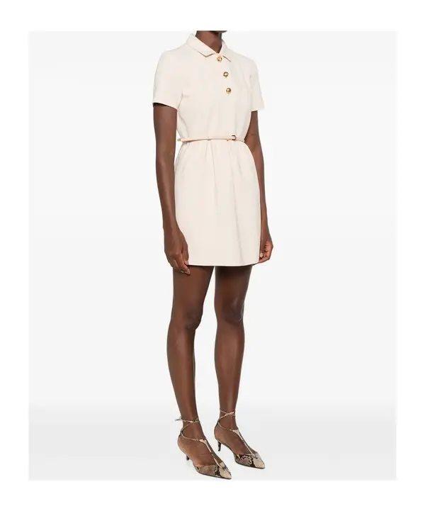 Max Mara Short Sleeve Collared Button Front Dress