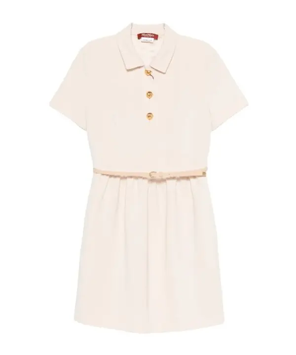 Max Mara Short-sleeved Dress - White