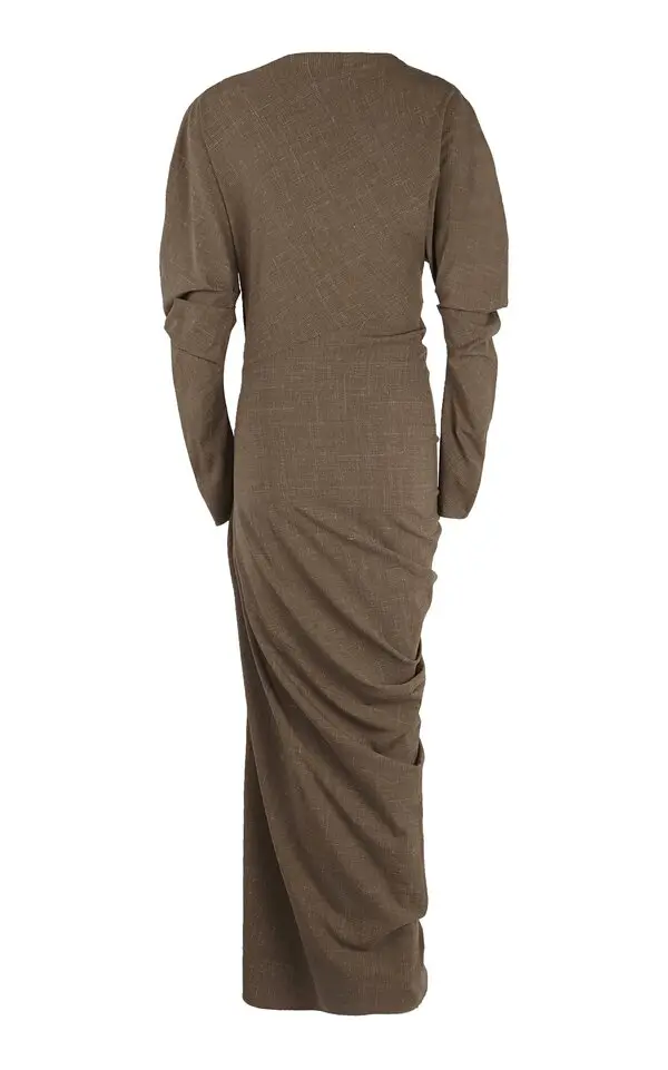 CORTANA Timeless Wool-silk Maxi Dress