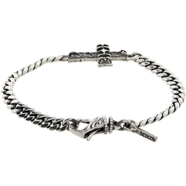Emanuele Bicocchi Chain Notre-dame Cross Bracelet