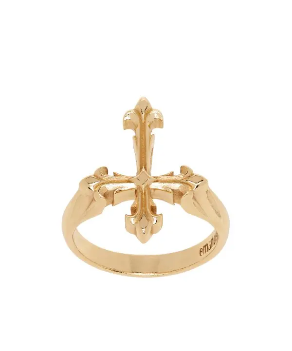 Emanuele Bicocchi Fleury Cross Ring - Golden