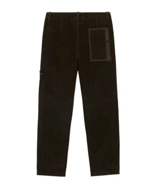 Stone Island Regular-fit Chino Trousers With Contrast Pocket