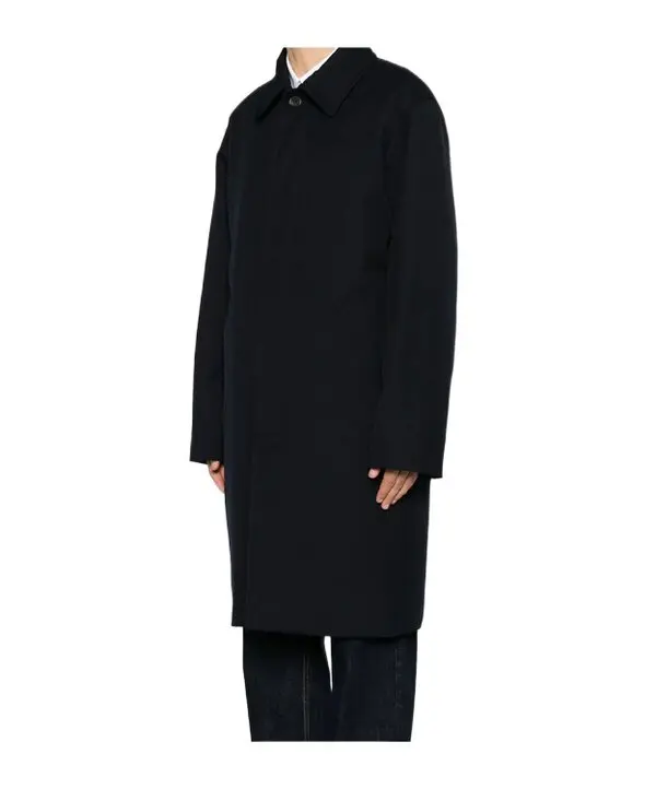 A.p.c. Concealed-button Coat - Black