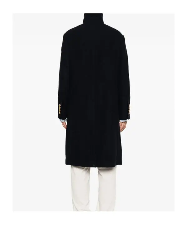 Brunello Cucinelli Double-breasted Coat With Crest Buttons