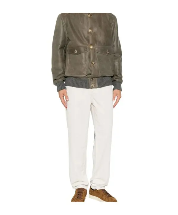 Brunello Cucinelli Corduroy Five-pocket Trousers - White
