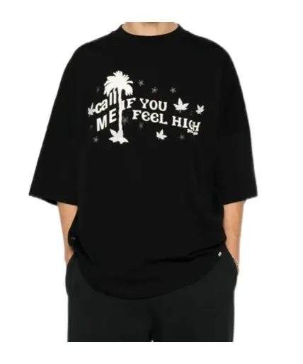 Palm Angels Short-sleeved T-shirt - Black