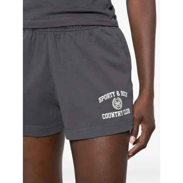 SPORTY  RICH Elastic-waist Shorts