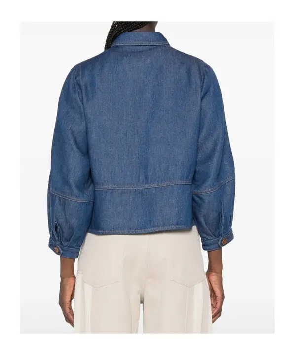 SESSUN Denim Shirt With Classic Collar
