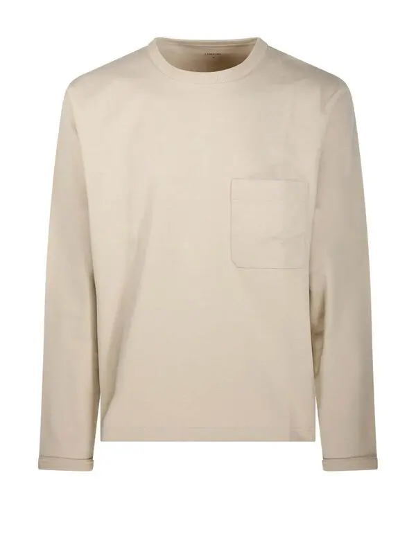 LEMAIRE Long Sleeve Sweatshirt - Nude