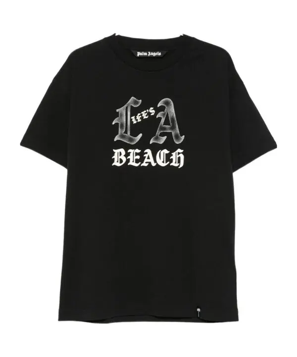 Palm Angels Short-sleeved T-shirt - Black
