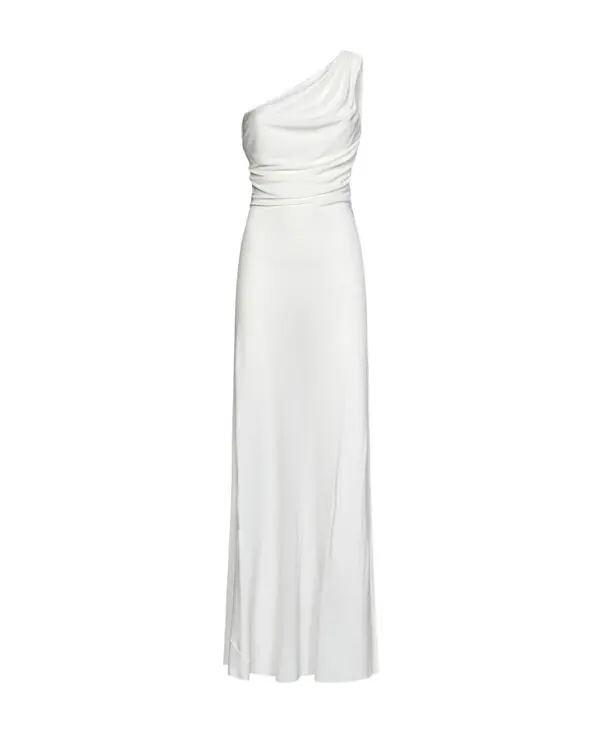 Alberta Ferretti One-shoulder Gown - White