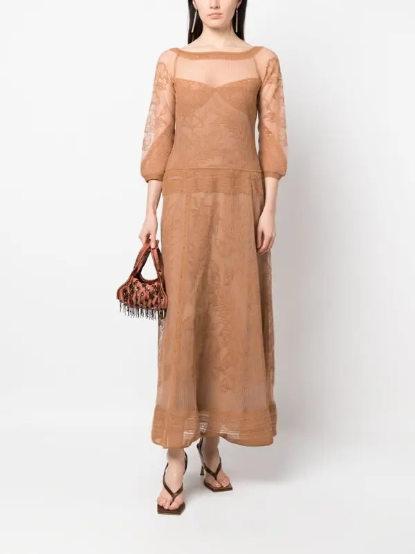Alberta Ferretti Logo Dress