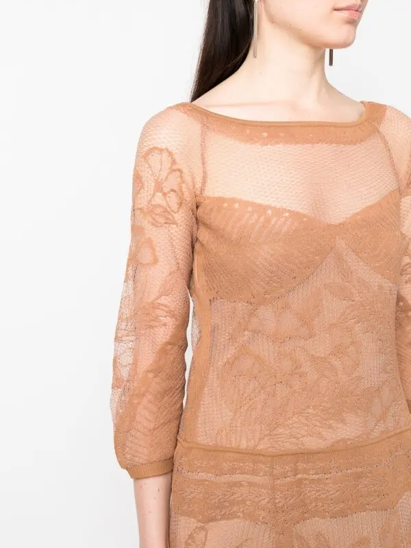 Alberta Ferretti Logo Dress
