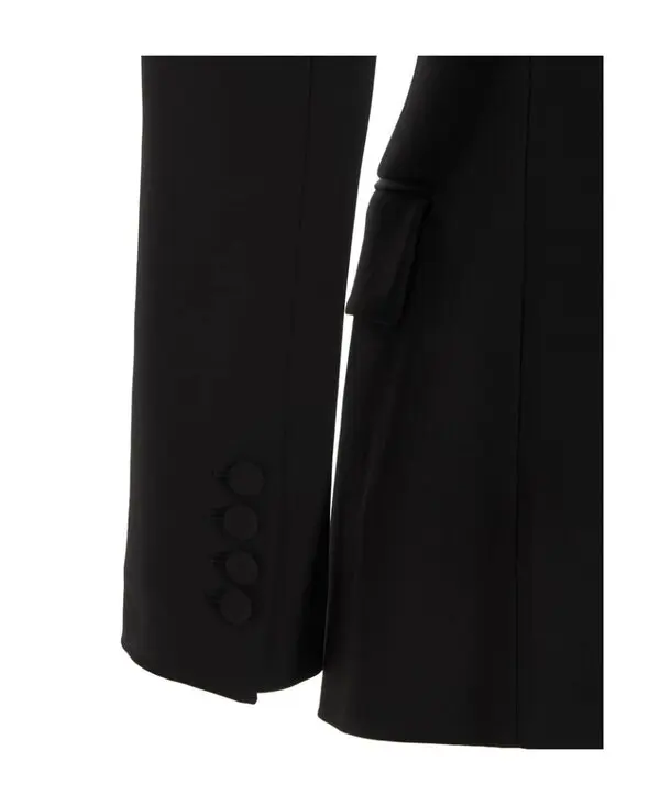 Alberta Ferretti Strappy-back Double-breasted Blazer