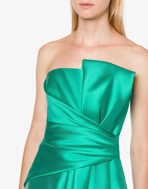 Alberta Ferretti Bow-embellished Evening Gown