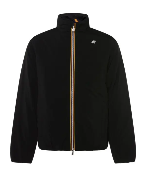 K-WAY Zip-up Padded Jacket - Black