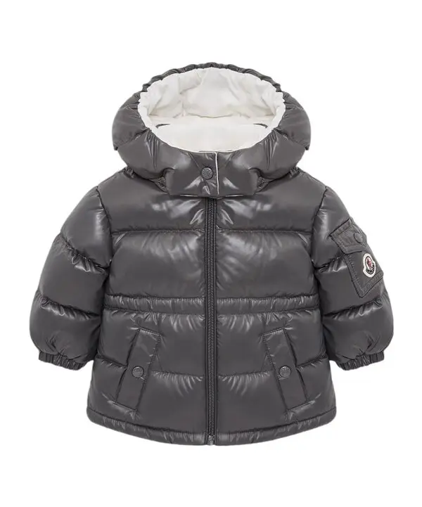 Moncler Maire Hooded Down Jacket - Dark Gray