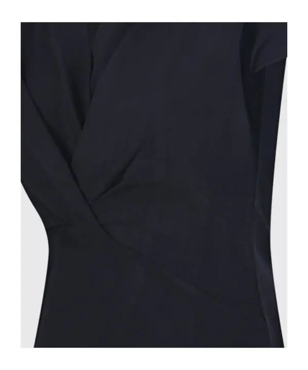 Isabel Marant Étoile Nadrine Draped V-neck Top - Black