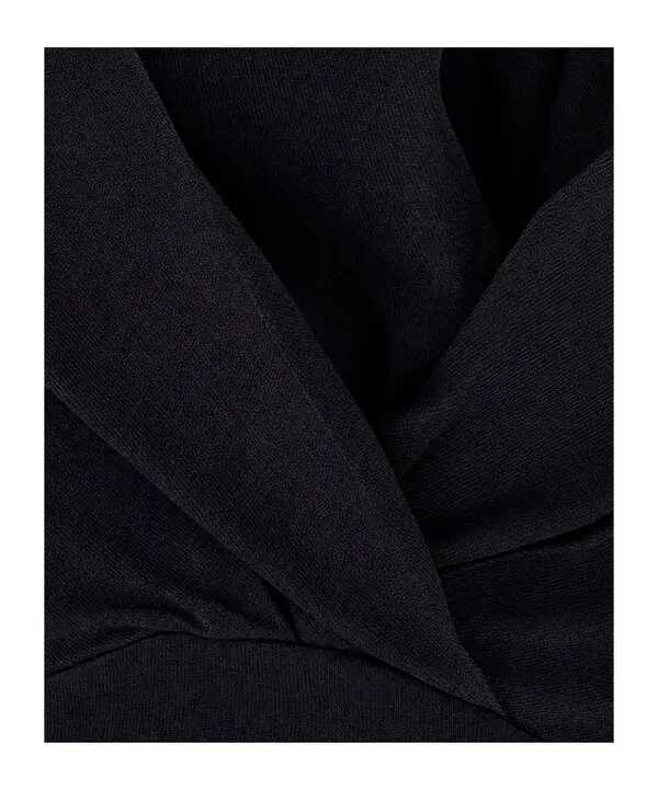 Isabel Marant Étoile Nadrine Draped V-neck Top - Black