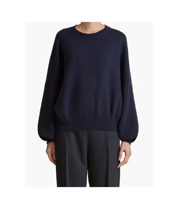 Khaite Crewneck Drop Shoulder Jumper