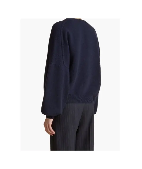 Khaite Crewneck Drop Shoulder Jumper
