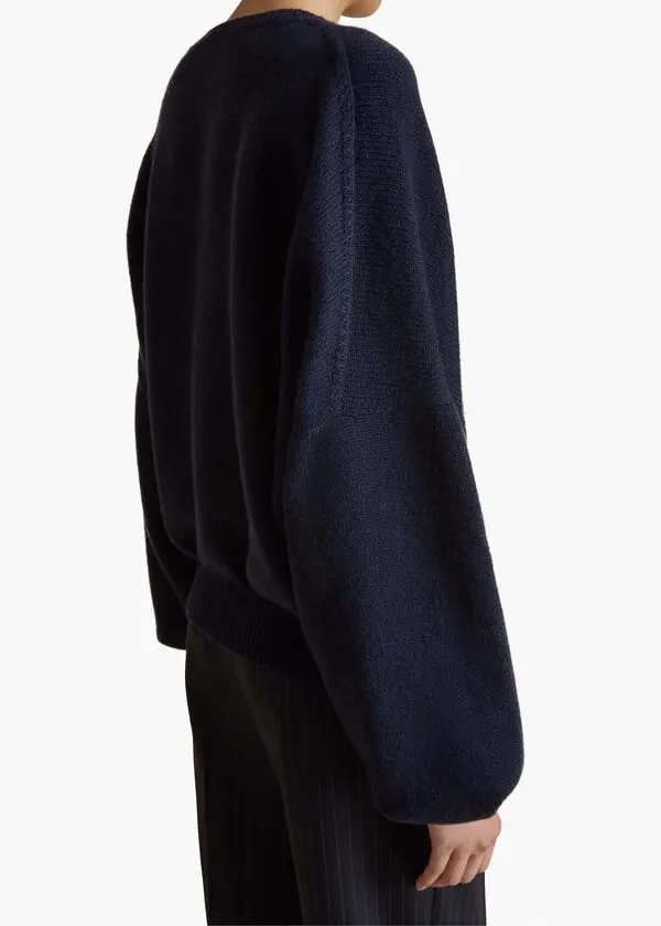Khaite Crewneck Drop Shoulder Jumper