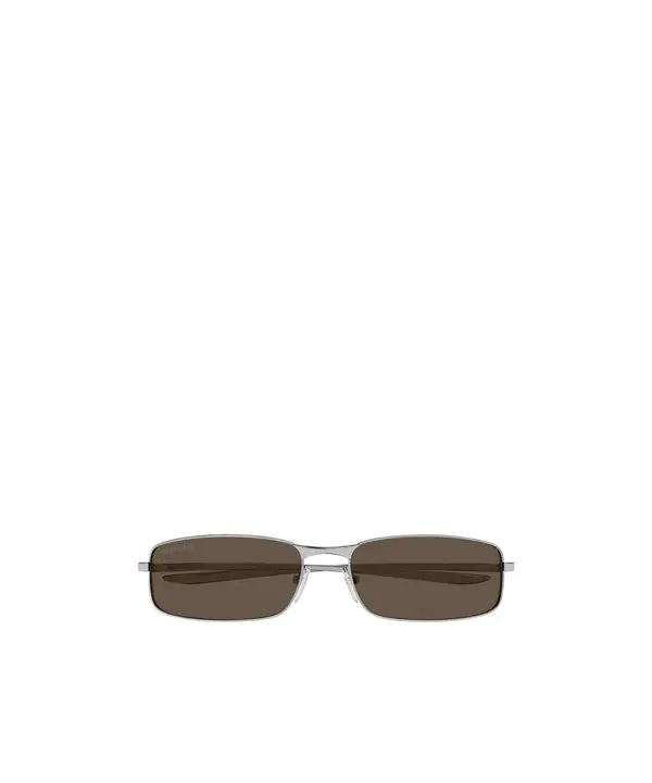 Balenciaga Rectangular Frame Sunglasses - Gunmetal