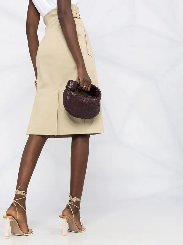 Alberta Ferretti Buckled Strap Pencil Skirt