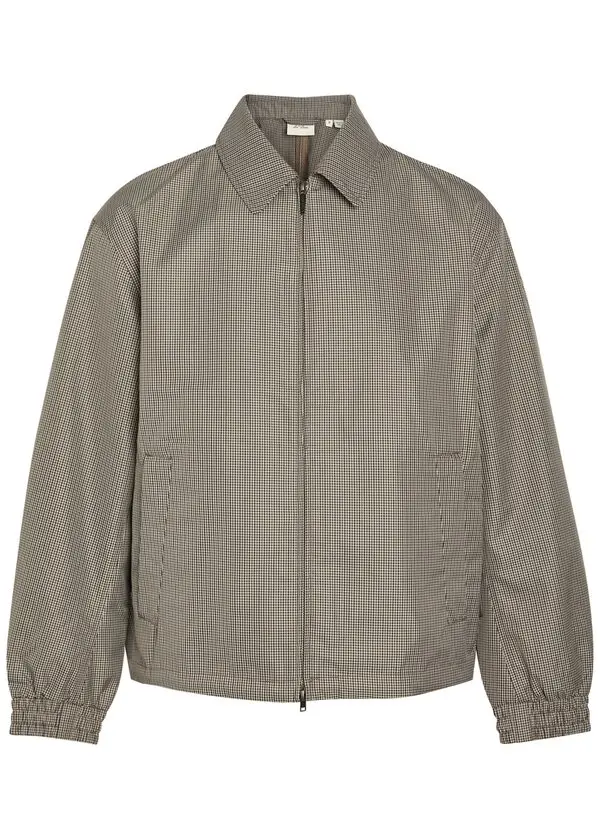 LES DEUX Checked Woven Jacket - Beige