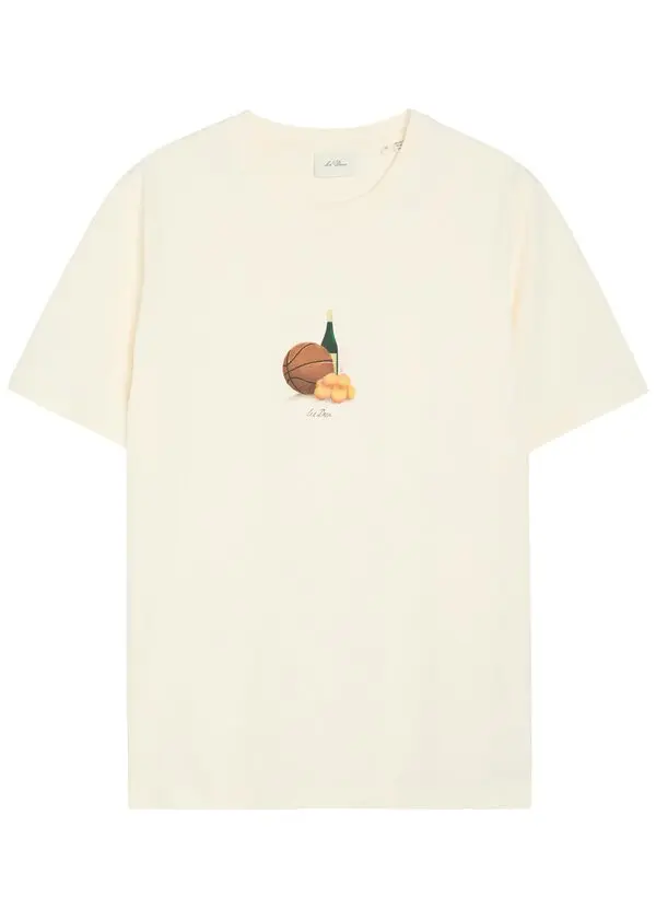 LES DEUX Lemons Printed Cotton T-shirt